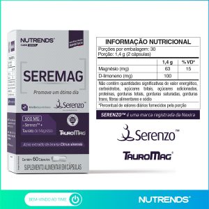 Seremag (Serenzo® + TauroMag®) - 60 Cápsulas - Nutrends
